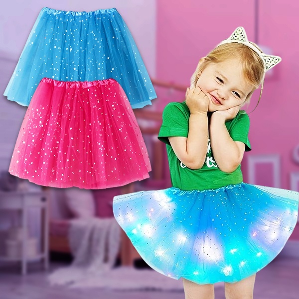 Spīdīgi svārki ar LED gaismiņām PRINCESS – superzebra.lv