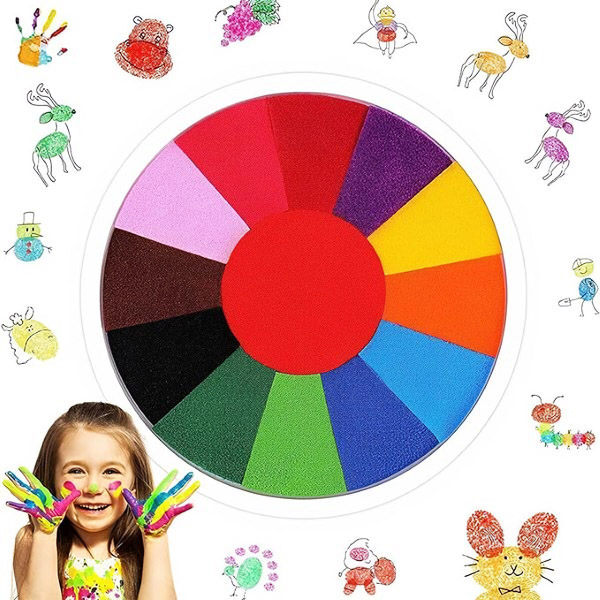 Mazgājamu pirkstu krāsu komplekts bērniem | ARTDABS – superzebra.lv